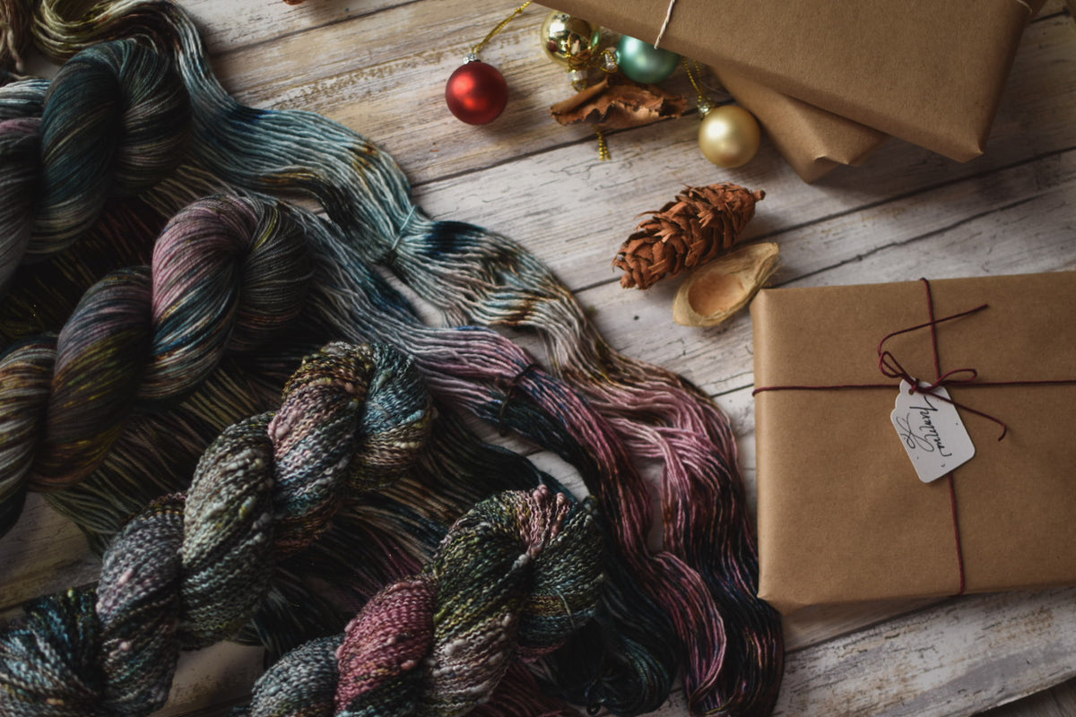 Holiday Knitting, Holiday Yarn, & Puppies!! – Dragon Hoard Yarn