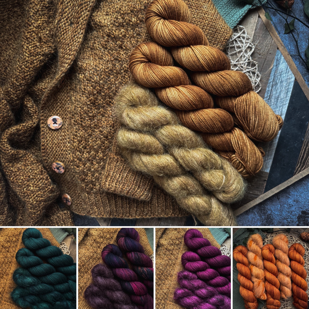 Winter Court Cardi Kits - DK + Mohair Kits – Dragon Hoard Yarn