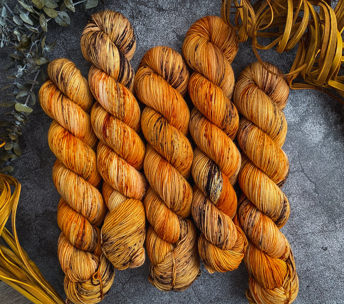 Pumpkin Spice Life - Myth Fingering – Dragon Hoard Yarn