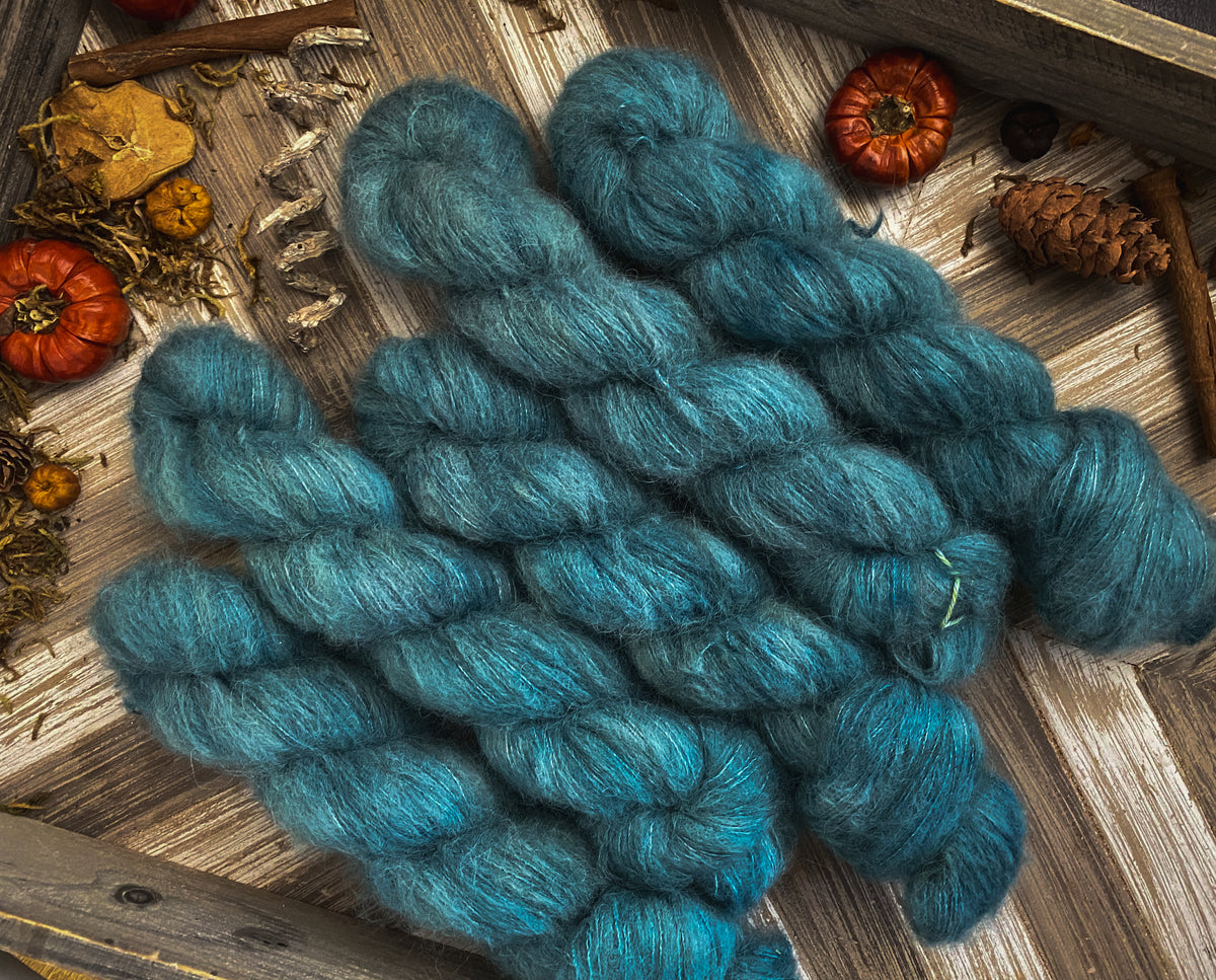 Ancient Amulet - Nymph Suri Lace Base – Dragon Hoard Yarn