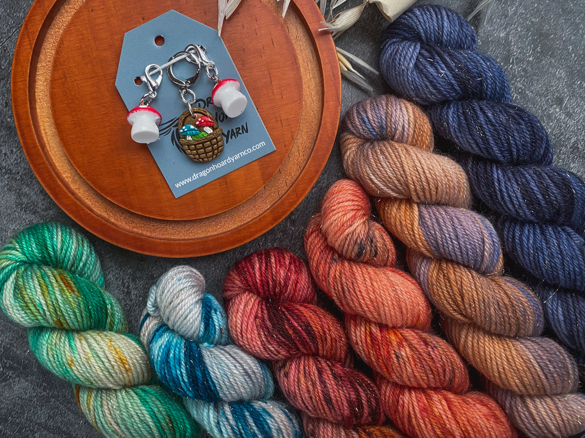 Toadstools | Mini & Marker Set – Dragon Hoard Yarn